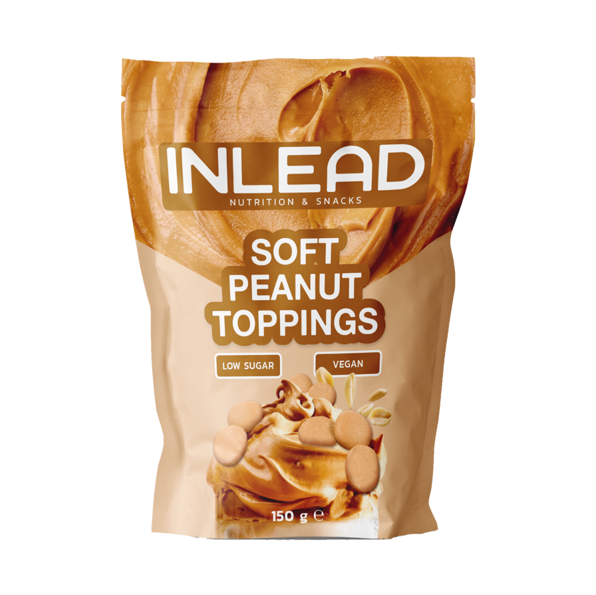 Inlead Soft Peanut Toppings 150g | Vegan & Zuckerfrei, 2,95