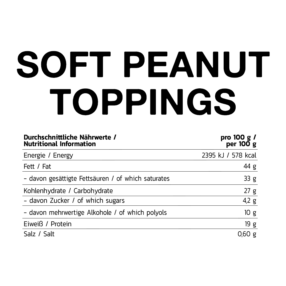 Inlead Soft Peanut Toppings 150g | Vegan & Zuckerfrei, 2,95