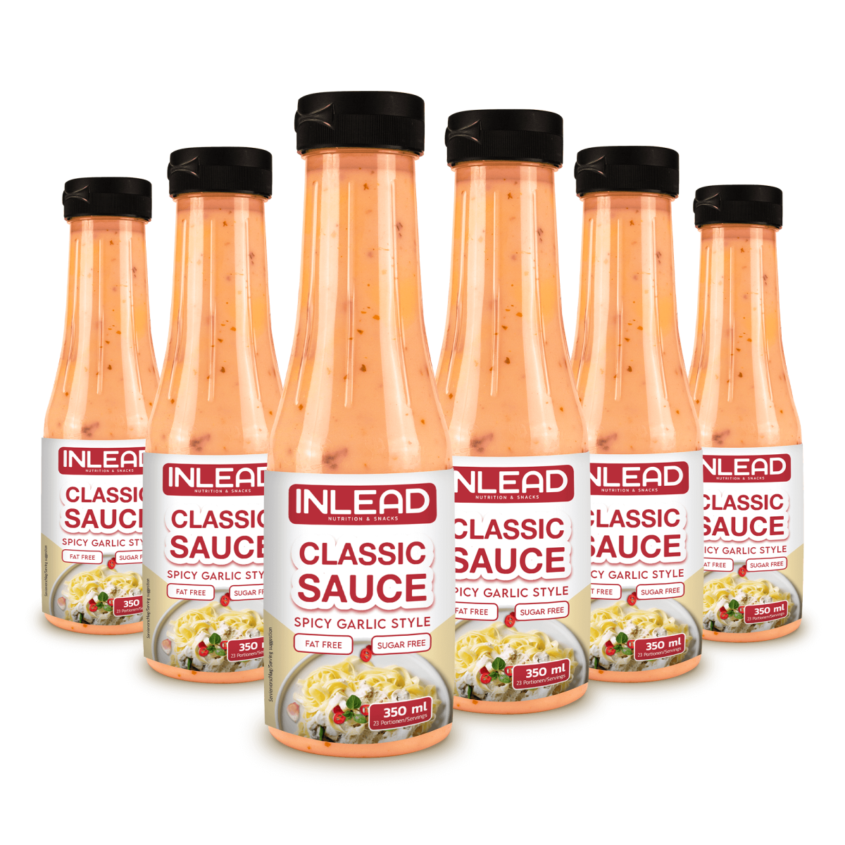 Inlead Classic Sauce - [6er Karton] 6 x 350ml Spicy Garlic Style, 21,95