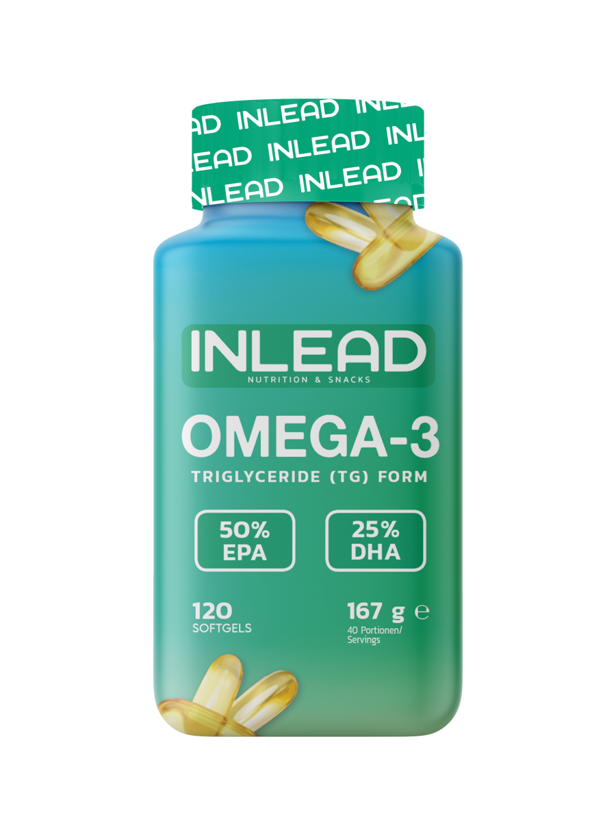 Inlead Nutrition Omega-3 120 Caps | Unterstützt Herz, Gehirn & Gelenke ...